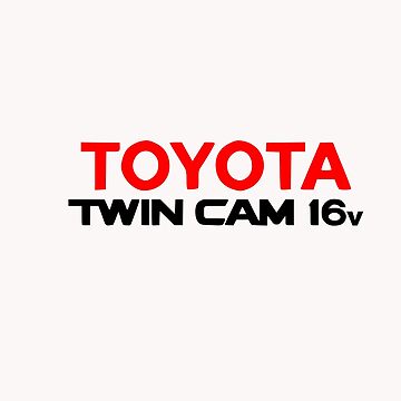 "Toyota AE86 Twincam 16v Red over Black" Sticker for Sale by ...