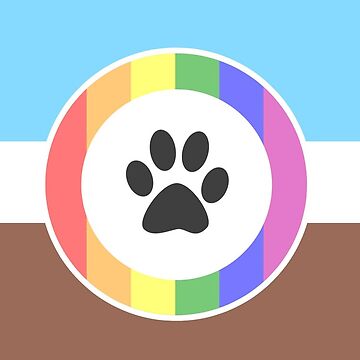 "Furry Fandom Unity Flag" Pin for Sale by XioletWoolfy | Redbubble
