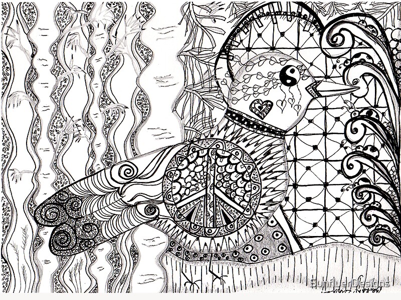 "Peace Dove Zentangle" by SunfluerDesigns | Redbubble