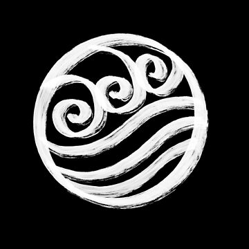 "Avatar Water Tribe Symbol (Black Background)" Art Board Print for Sale ...