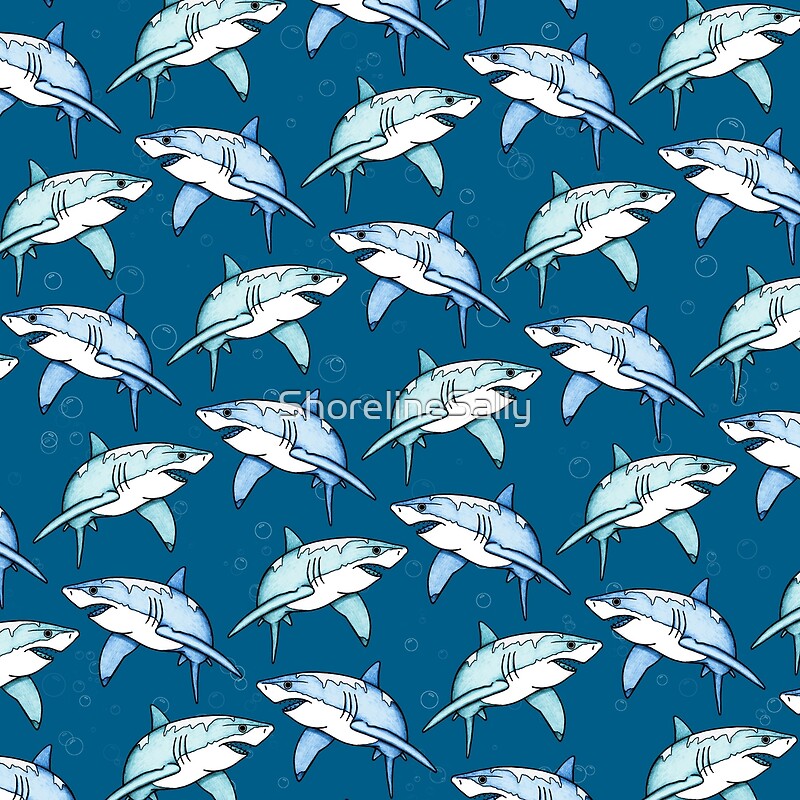 "Shiver of Sharks - II" by ShorelineSally | Redbubble