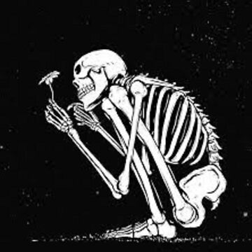 "sad skeleton" Sticker by ClecleDesign | Redbubble