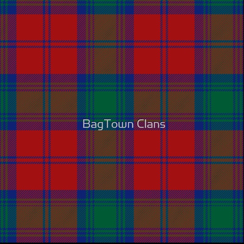 Clan Lindsay Tartan By Bagtown Clans Redbubble