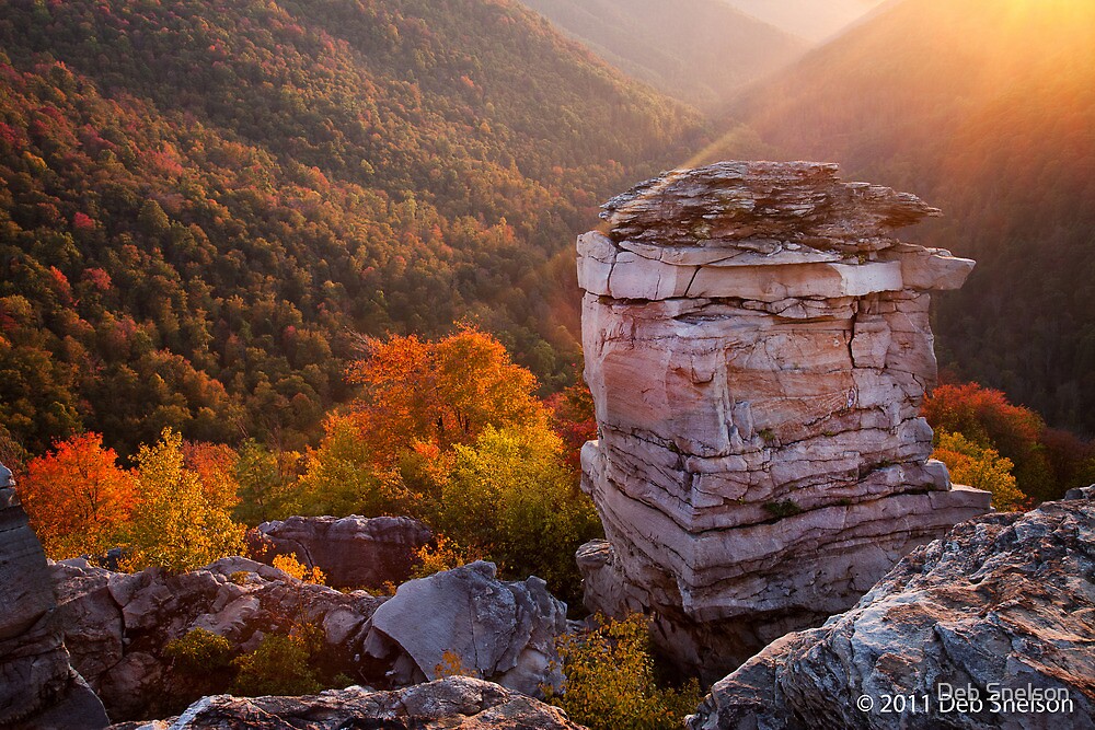 "Sunset at Lindy Point Overlook, Blackwater Falls State Park" by Deb ...