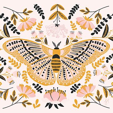"Boho Moth" Poster for Sale by wildseaart | Redbubble
