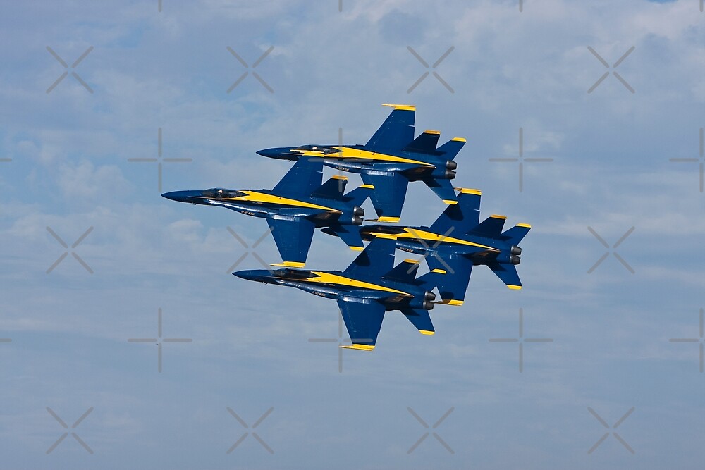 "Blue Angels - Diamond Formation" by Buckwhite | Redbubble