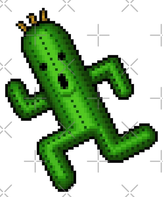 "Pixelart Cactuar" by PixelKnight | Redbubble