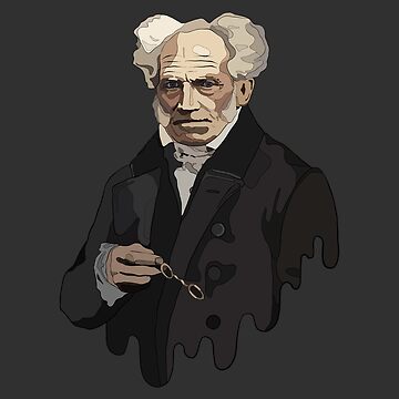 "Illustration of Arthur Schopenhauer - a German philosopher ...
