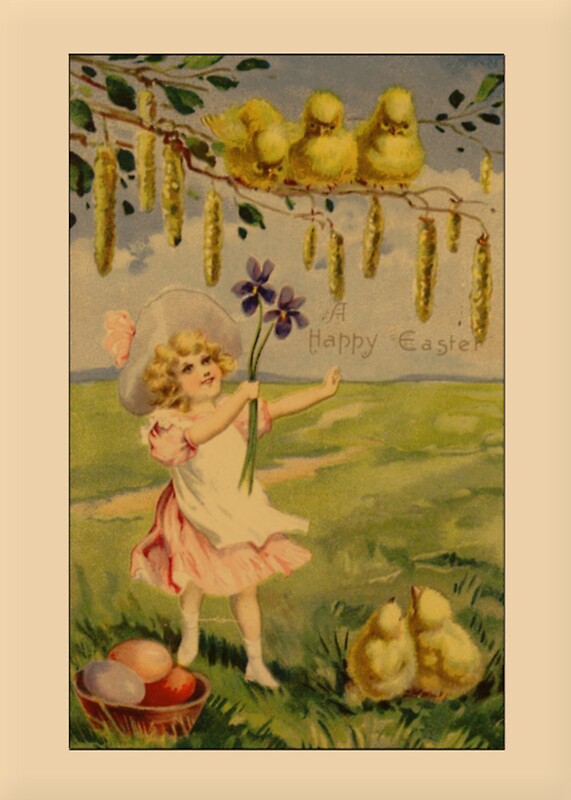"Vintage Happy Easter Greetings" by Yesteryears | Redbubble