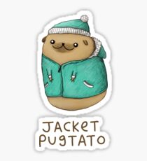 Fat Pug Stickers | Redbubble