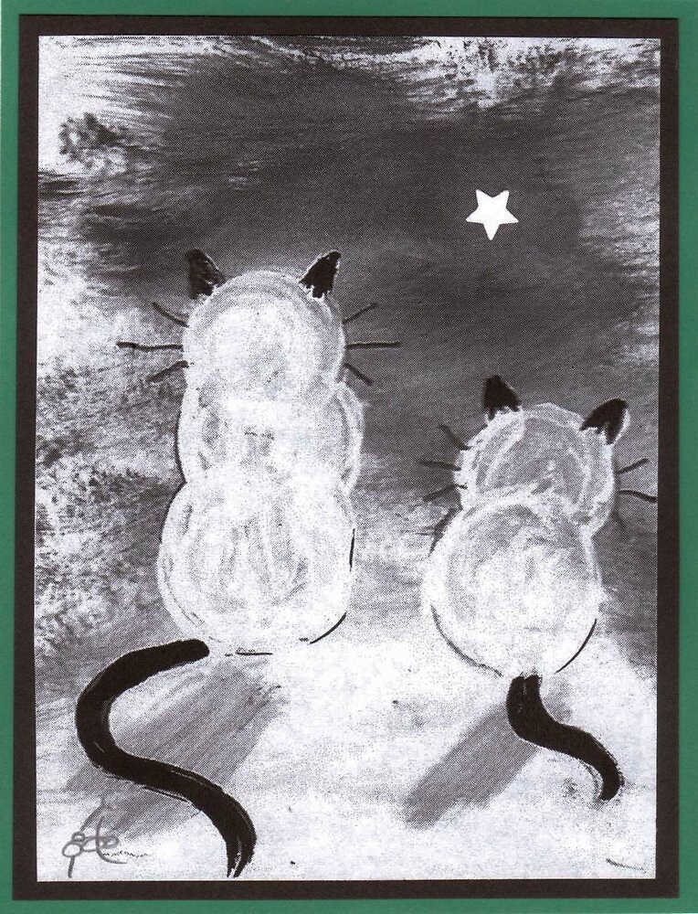 "Two Kitties" by Ginger Lovellette | Redbubble