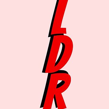 "LDR Logo in CHERRY RED" Sticker for Sale by thecherryshop | Redbubble