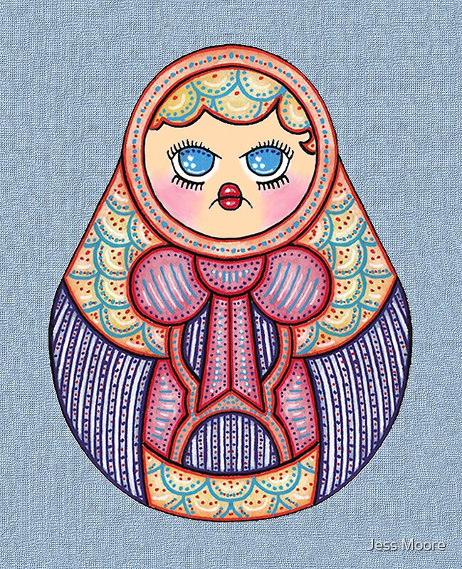 "Angry Doll #1" by Jess Moore | Redbubble