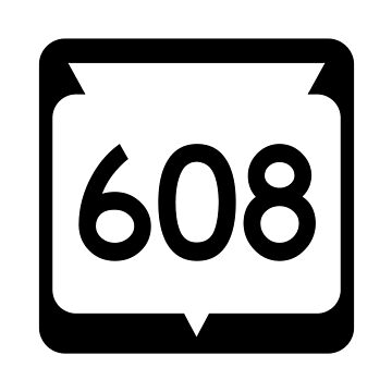 Póster for Sale con la obra «Ruta estatal de Wisconsin 608 (código de ...