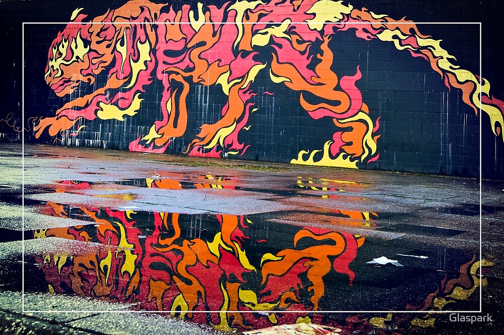 "Clydeside Tiger Graffiti" by Glaspark | Redbubble