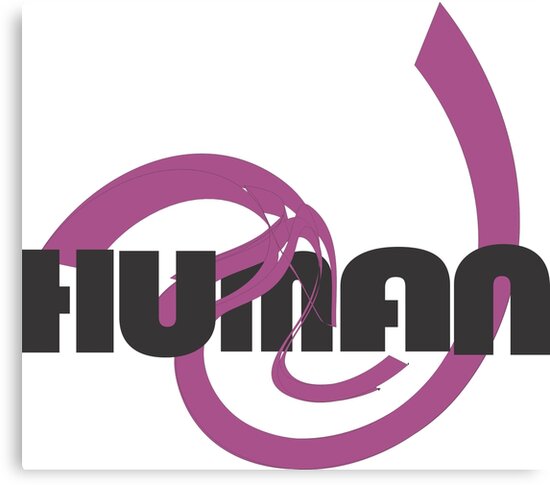 "purple HUMAN logo" Canvas Print by induwara27 | Redbubble