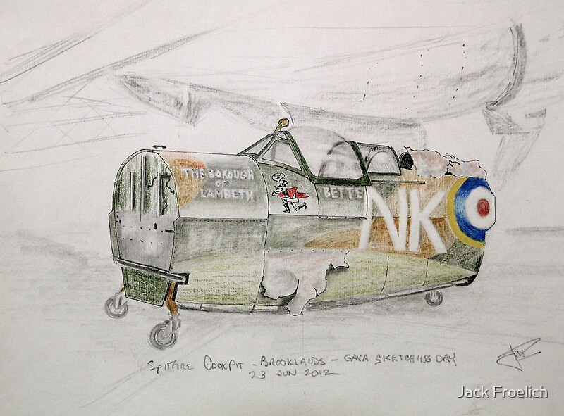 "Spitfire Mk 1 cockpit at Brooklands" by Jack Froelich | Redbubble