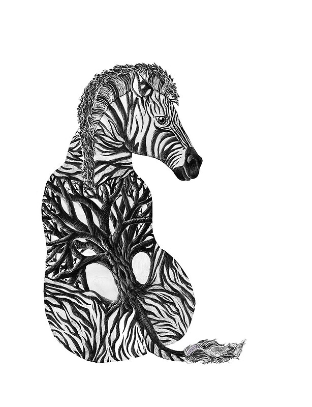"Zebra Tree" by brookeduckart | Redbubble