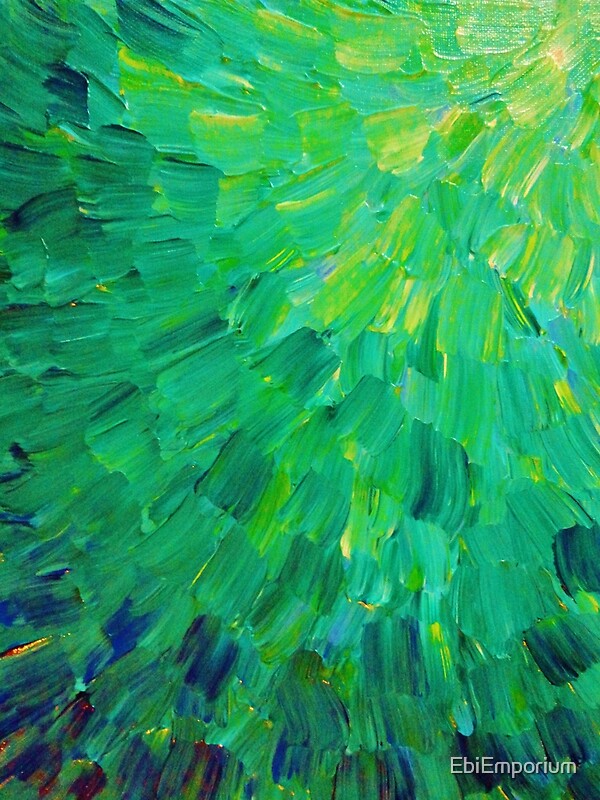 "SEA SCALES in GREEN - Bright Green Ocean Waves Beach Mermaid Fins ...