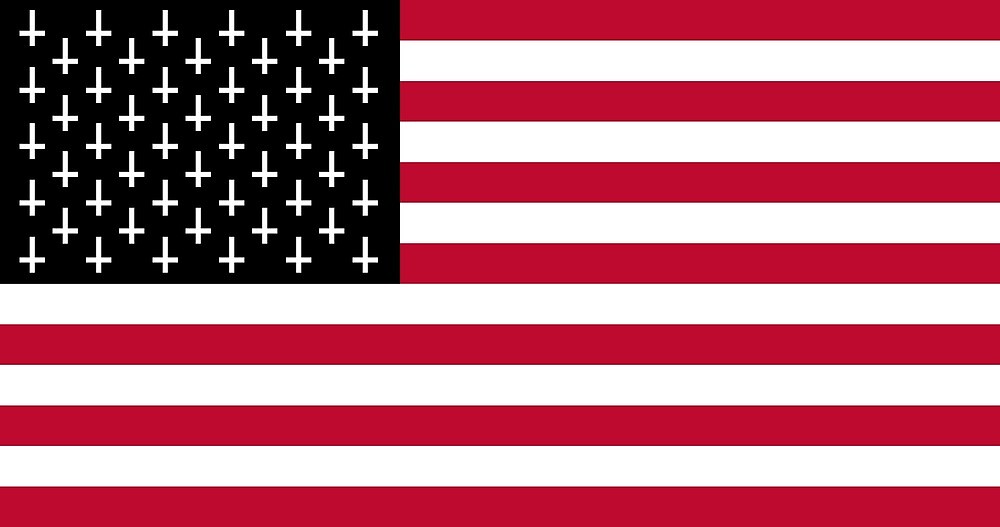 "Reverse Cross American Flag" by TaziNRS | Redbubble