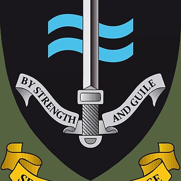 "British Royal Navy SBS - Special Boat Service Logo" Sticker for Sale ...