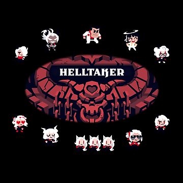 "Helltaker Logo and Characters Chibi" Poster for Sale by MorserOW ...