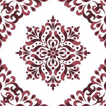 "Dutch Delft Red | Classic Pattern | Single" Sticker for Sale by ...