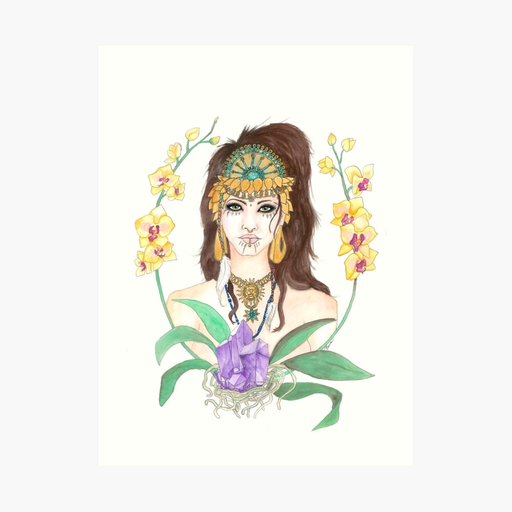 "Inanna " Art Print by eyescreampaint | Redbubble