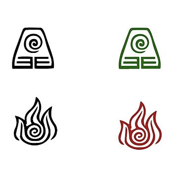 "Avatar Symbols Pack" Sticker for Sale by EmthelRackem | Redbubble