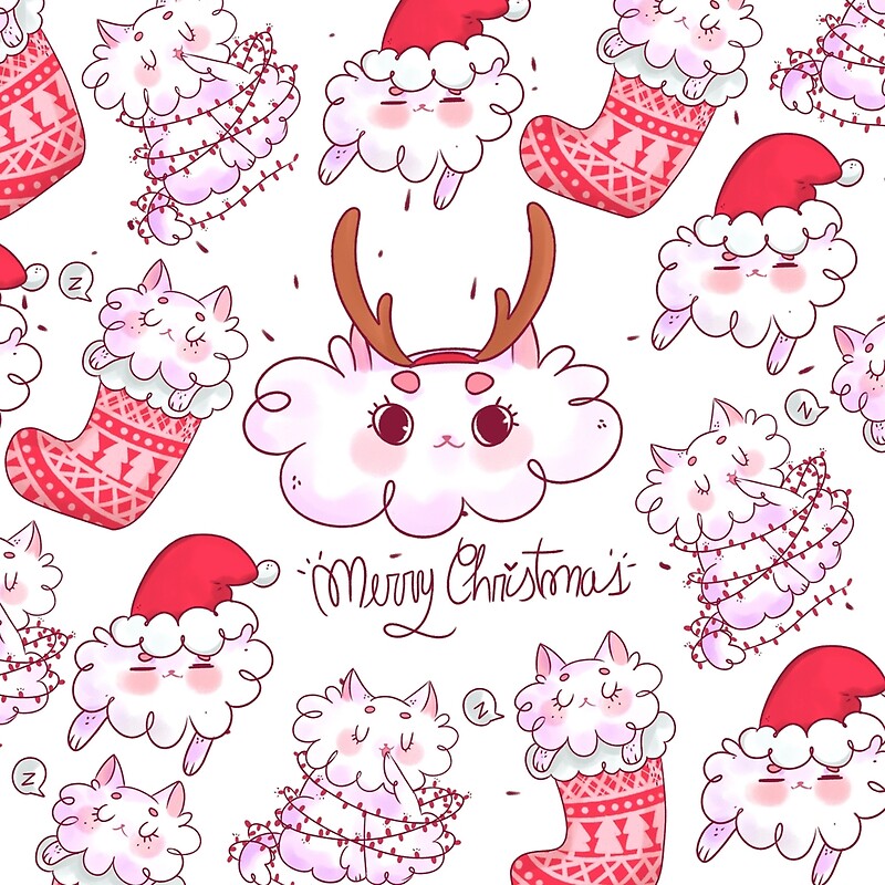 "Meow Christmas" by susanmariel | Redbubble