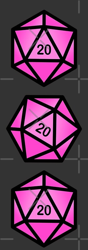 "Pink d20" by ninthstreet | Redbubble