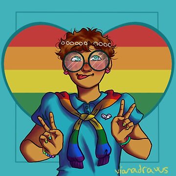 "Patton Sanders LGBT Pride" Sticker for Sale by VianaDraws | Redbubble
