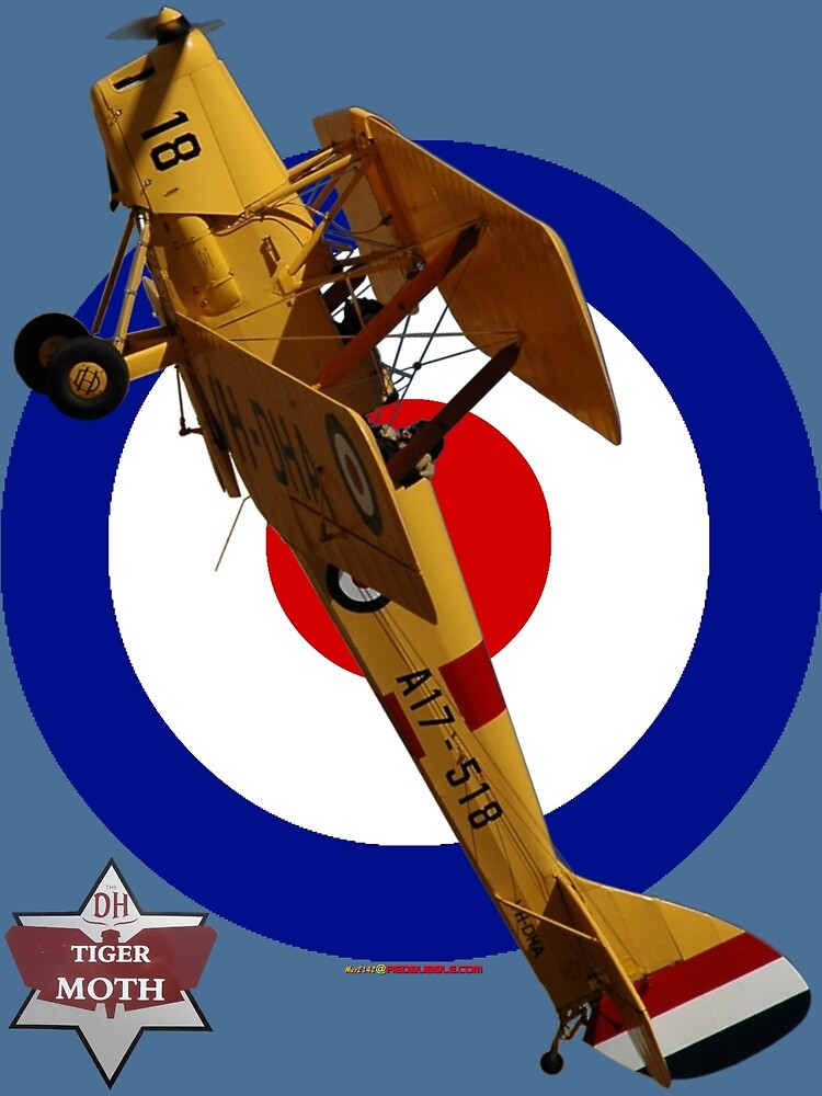 "RAF Roundel & Motif -Tiger Moth VH-DHA 20181021" by muz2142 | Redbubble