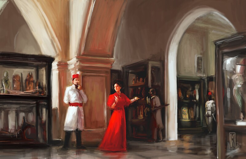 "Aleister Crowley and Rose Kelly in the Cairo Museum 1904" by Mitchell ...