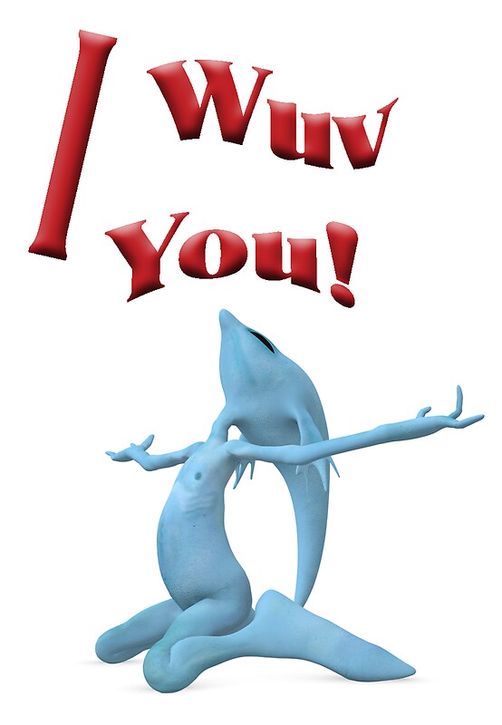 "iWuvYou!" by blacknight | Redbubble