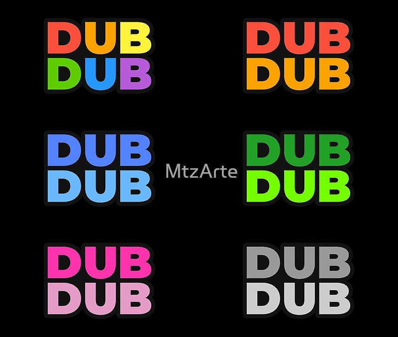 "Dub Dub Logos" by MtzArte | Redbubble