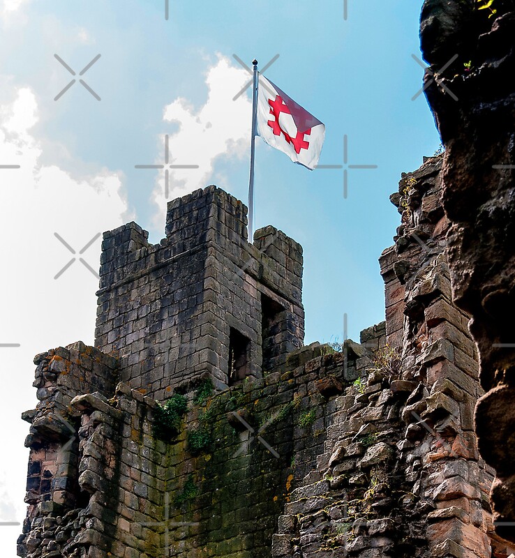 "Prudhoe Castle Flag" by Andrew Pounder | Redbubble