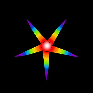 "Rainbow Gradient Star Drawing" Art Board Print for Sale by AJ505 ...