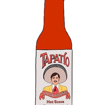 "Tapatio hot sauce salsa drawing sticker" Art Board Print for Sale by ...