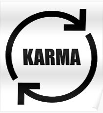 Karma Symbol: Posters | Redbubble
