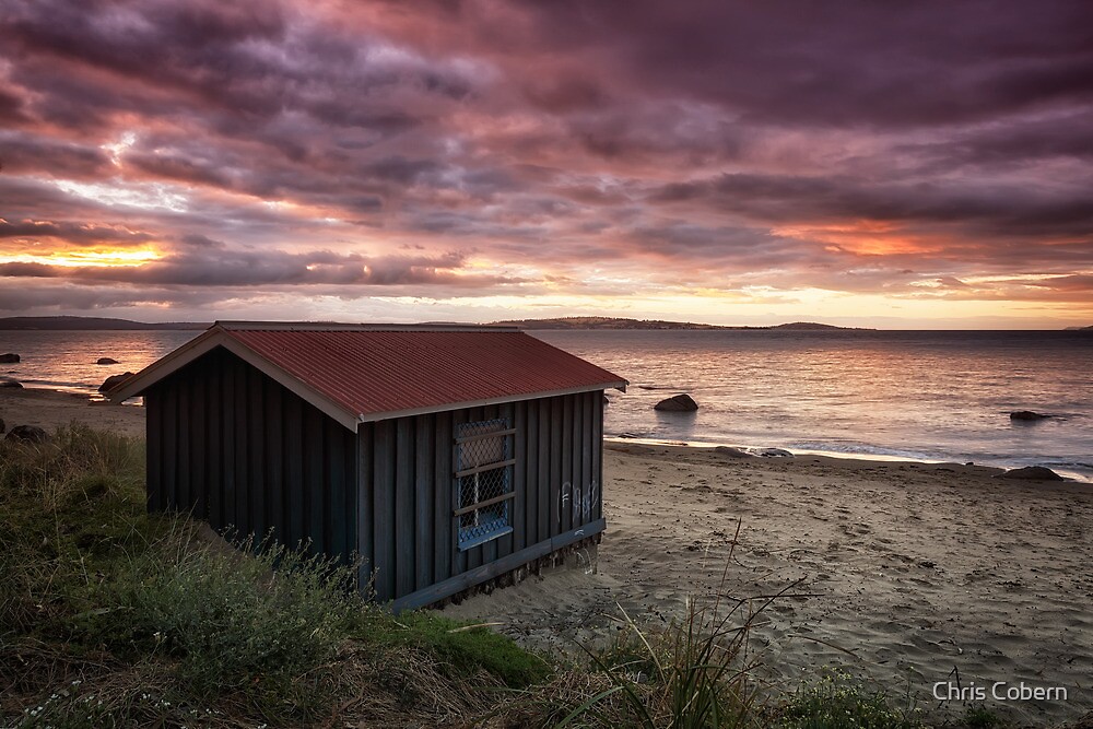 "Boat Shed, Taroona Beach, Tasmania" by Chris Cobern | Redbubble