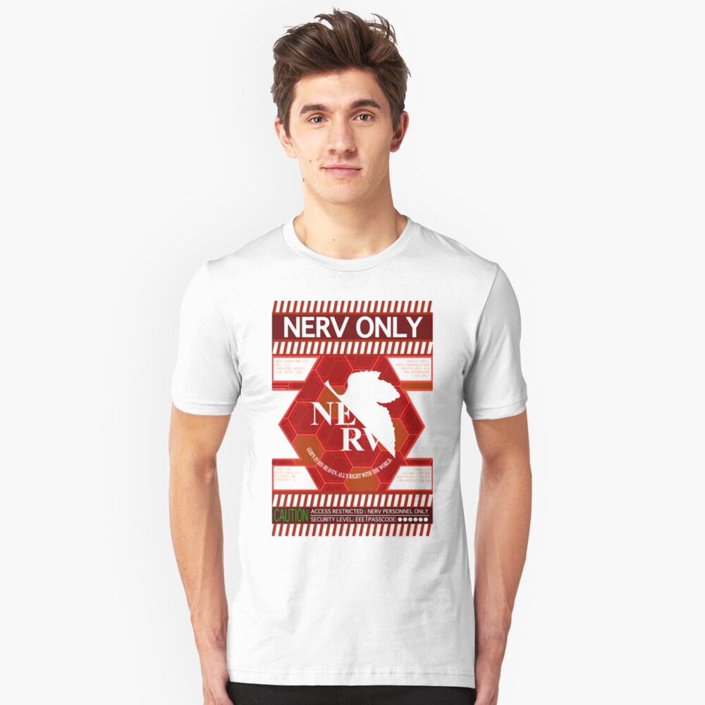 "Nerv Only - Evangelion" T-shirt by xAmalie | Redbubble