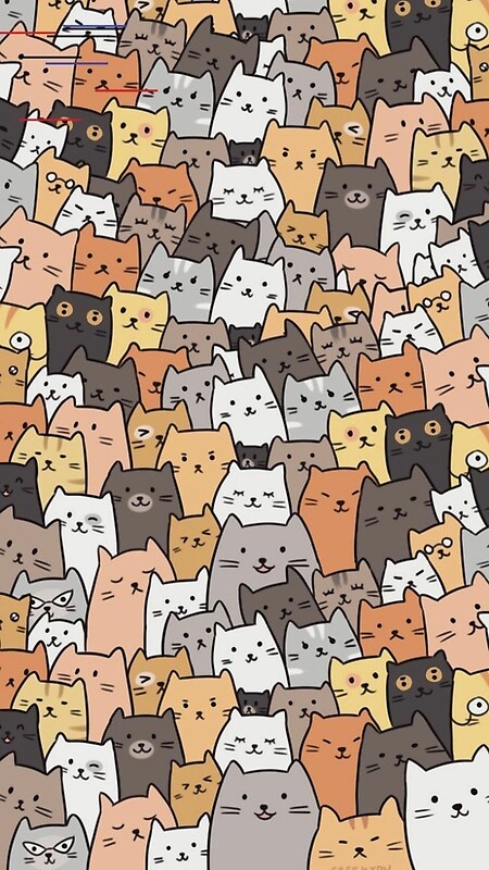 "cute kitten cat pattern." by SANIA-09 | Redbubble