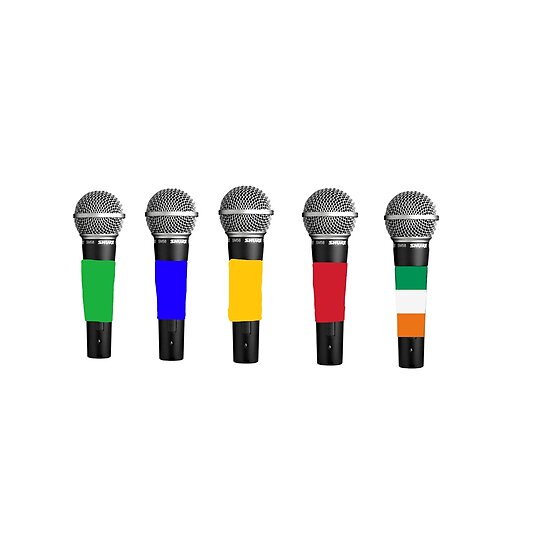 "One direction microphones" Poster by cooolstickerss | Redbubble