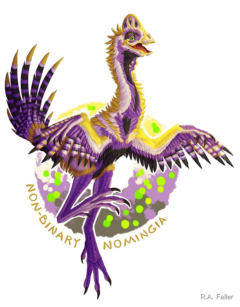 "Non-binary Nomingia (with text)" by R.A. Faller | Redbubble