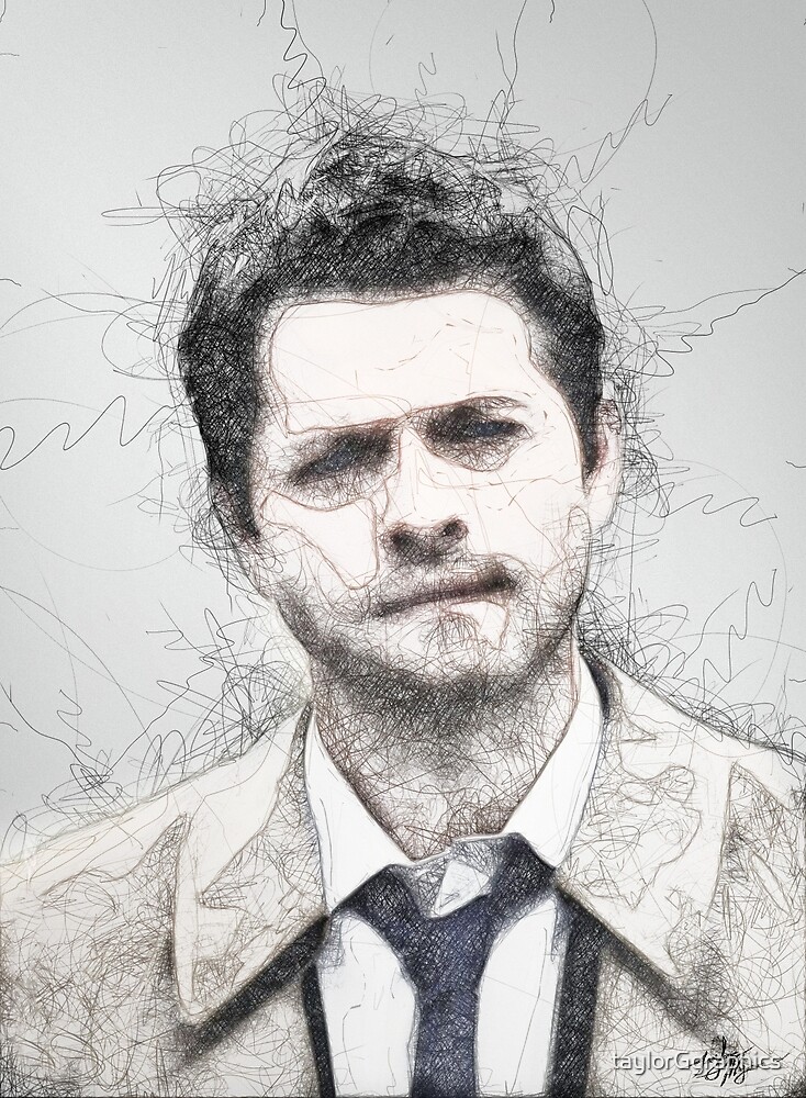 "Angel Cas Original Artwork / Wall Art / Pen Wall Art / Angel of the ...