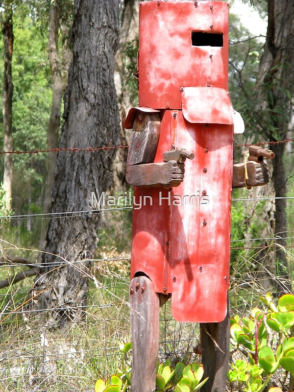 "Ned Kelly Mailbox" by Marilyn Harris | Redbubble