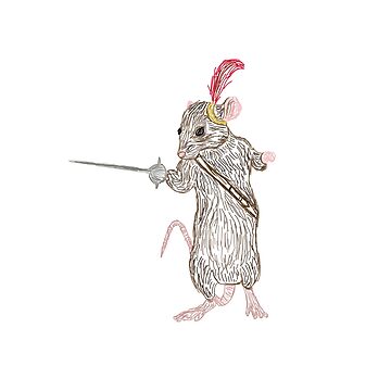 "Narnia Reepicheep, the bravest of mice" Sticker for Sale by rexelrat ...