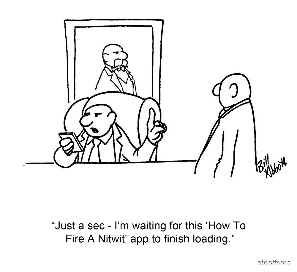 "Funny Management Cartoon" by abbottoons | Redbubble