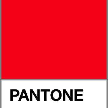 "Pantone Chip - PMS 186" Sticker for Sale by footyjumpers | Redbubble